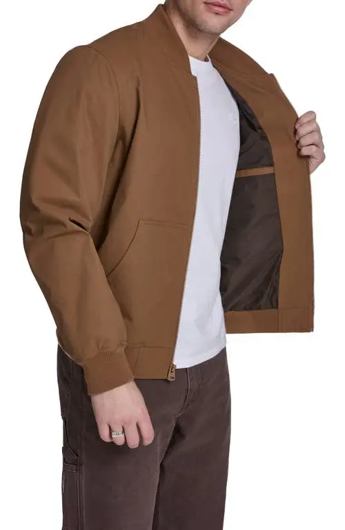LEVI'S Oxford Water Resistant Bomber Jacket - Brown