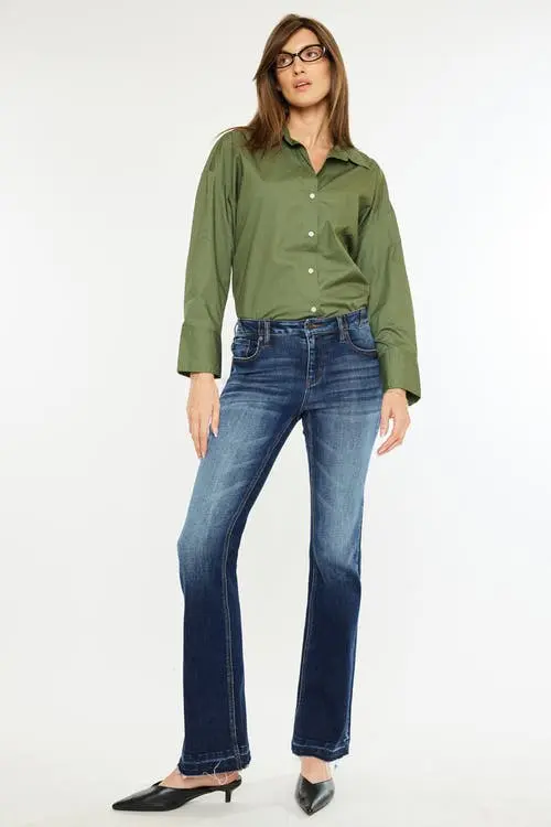 KANCAN Rowan Mid Rise Flare Jeans