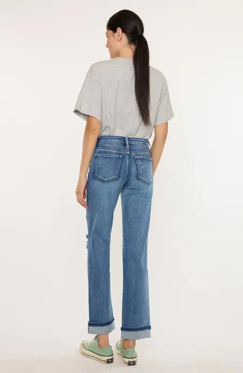 KANCAN Carrie Essentials Mid-rise True Straight Jeans