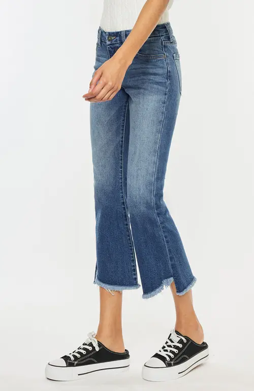 KANCAN Aida Mid-rise Cropped Flare Jeans