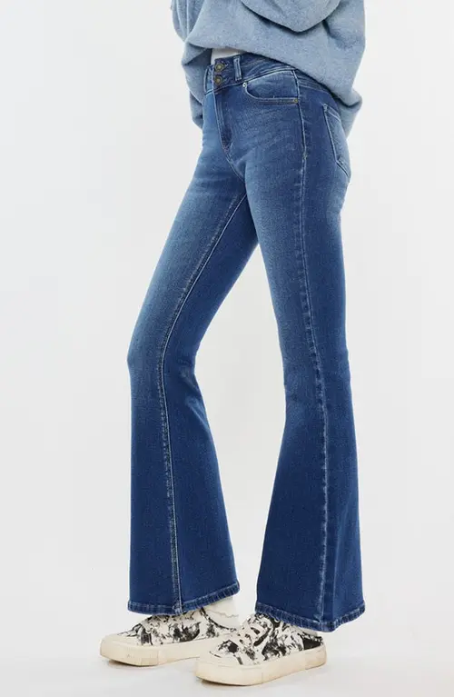 KANCAN Vida High-rise Flare Jeans - Medium Wash
