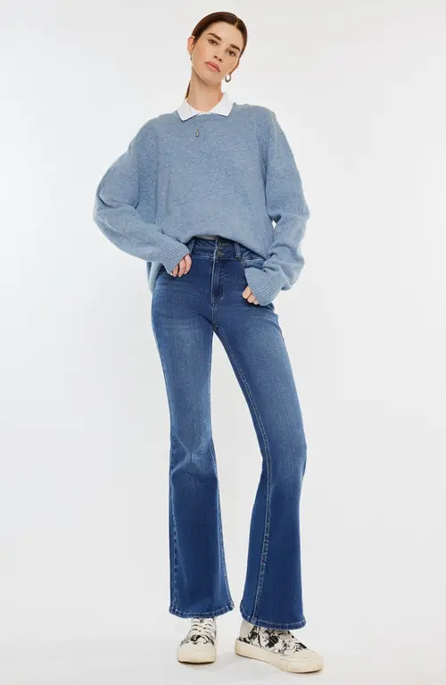 KANCAN Vida High-rise Flare Jeans - Medium Wash