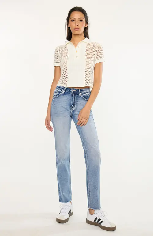 KANCAN Sadie High Rise Straight Leg Jeans