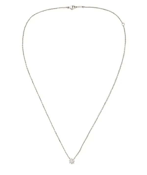 DAVID MORRIS 18-karat White Gold Diamond Necklace - Silver