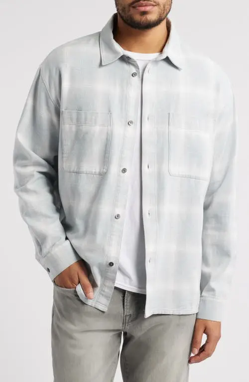 FRAME Plaid Overshirt - Light Blue Plaid