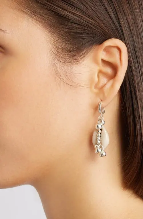 CHILD OF WILD Lakshmi Cowrie Shell Hoop Earrings