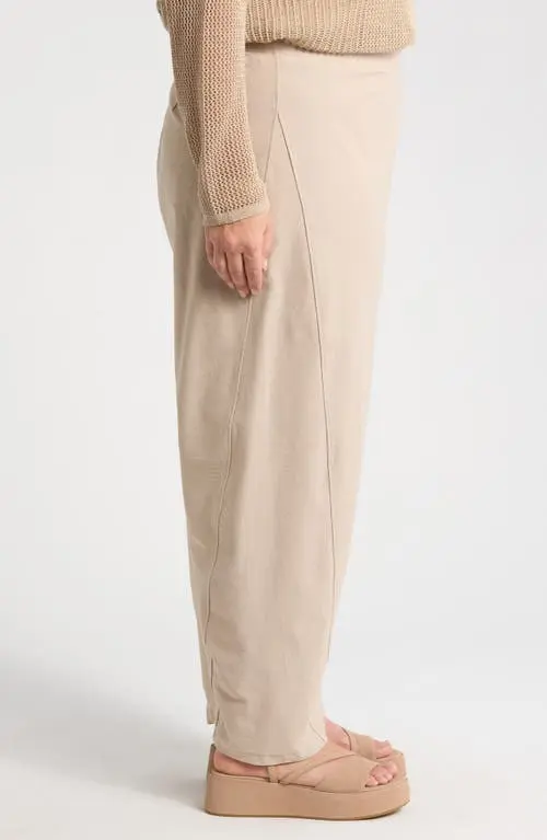 Eileen Fisher Lantern Ankle Pants - Wheat