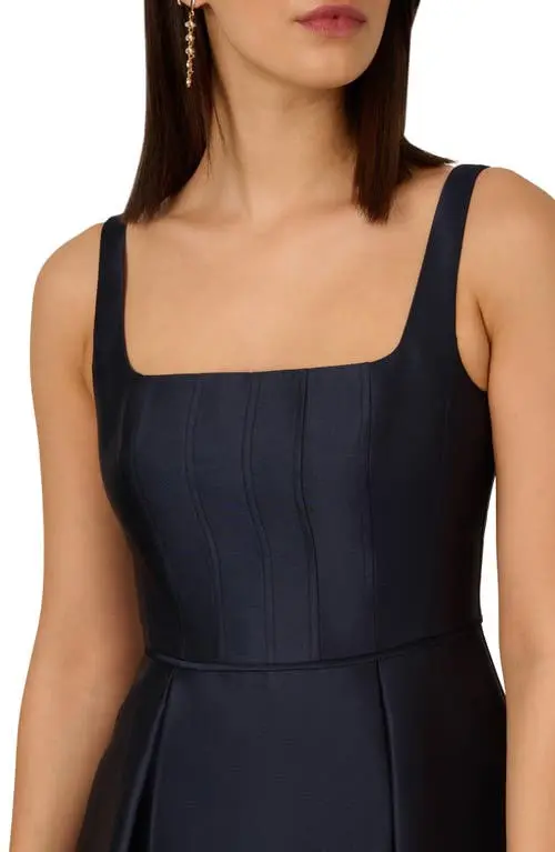Adrianna Papell Mikado A-line Cocktail Dress
