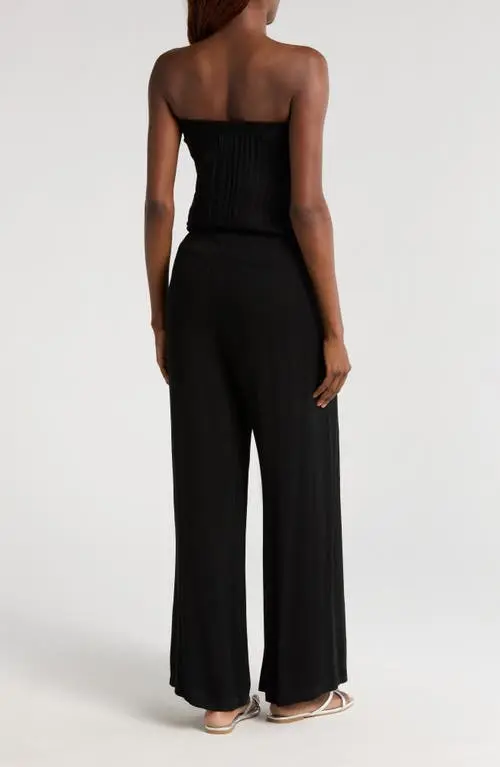 Elan Strapless Jumpsuit - Black