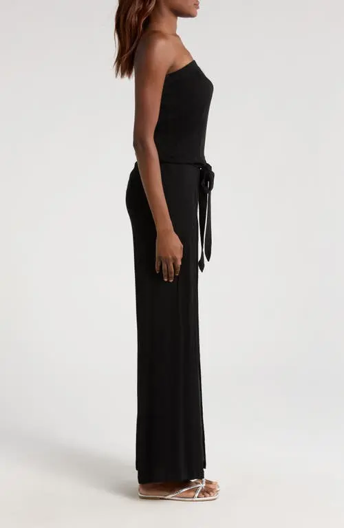 Elan Strapless Jumpsuit - Black