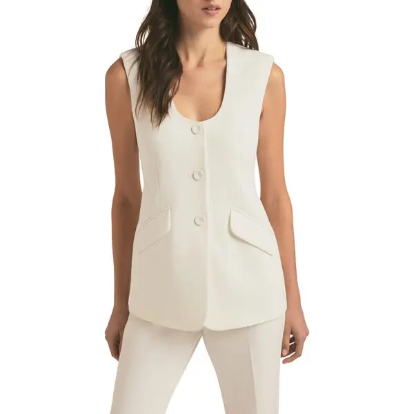FAVORITE DAUGHTER The Diana Vest - Ivory