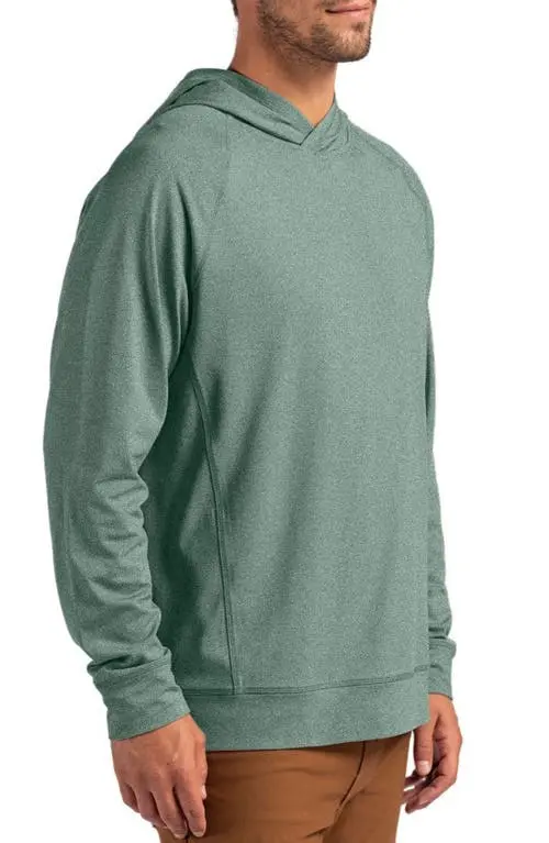 Cutter & Buck Adapt Heather Hooded Pullover - Hunter Heather