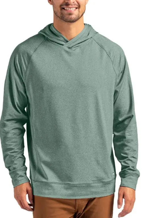 Cutter & Buck Adapt Heather Hooded Pullover - Hunter Heather