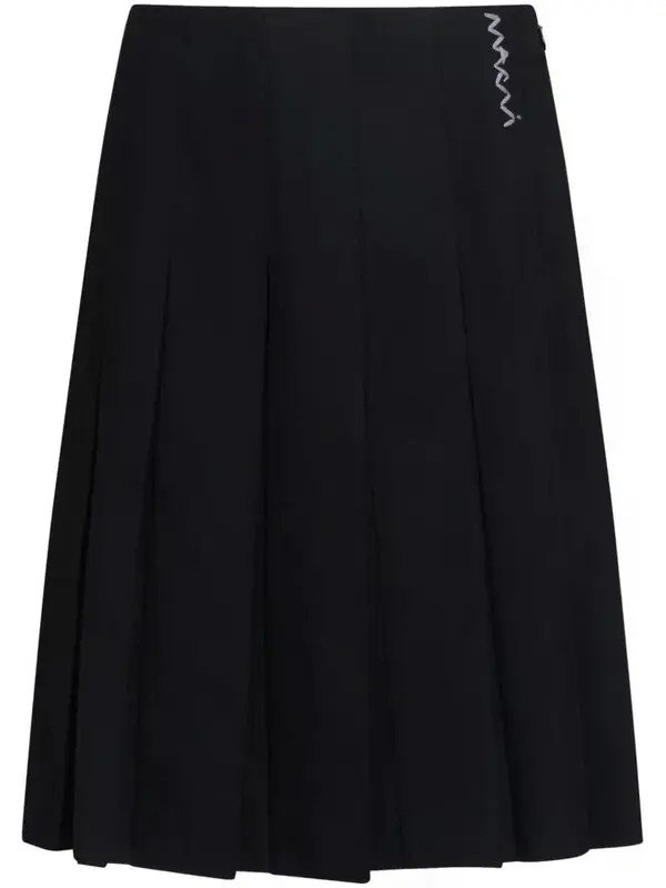 Marni Pleated Midi Skirt