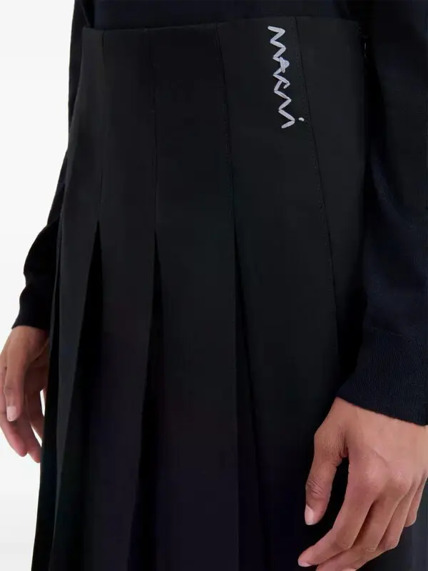 Marni Pleated Midi Skirt