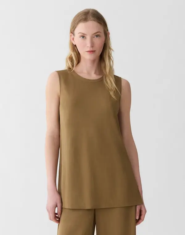 Lafayette 148 New York Side Slit Tunic - Shiitake
