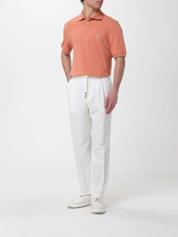 Brunello Cucinelli Polo Shirt - Orange