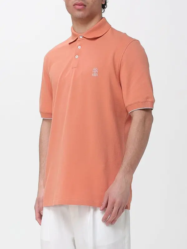 Brunello Cucinelli Polo Shirt - Orange