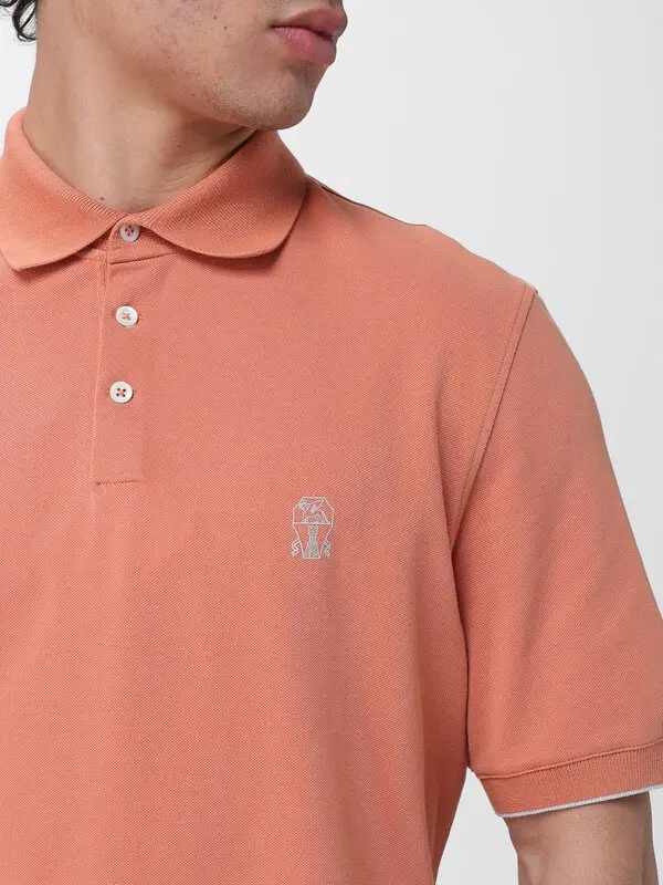 Brunello Cucinelli Polo Shirt - Orange