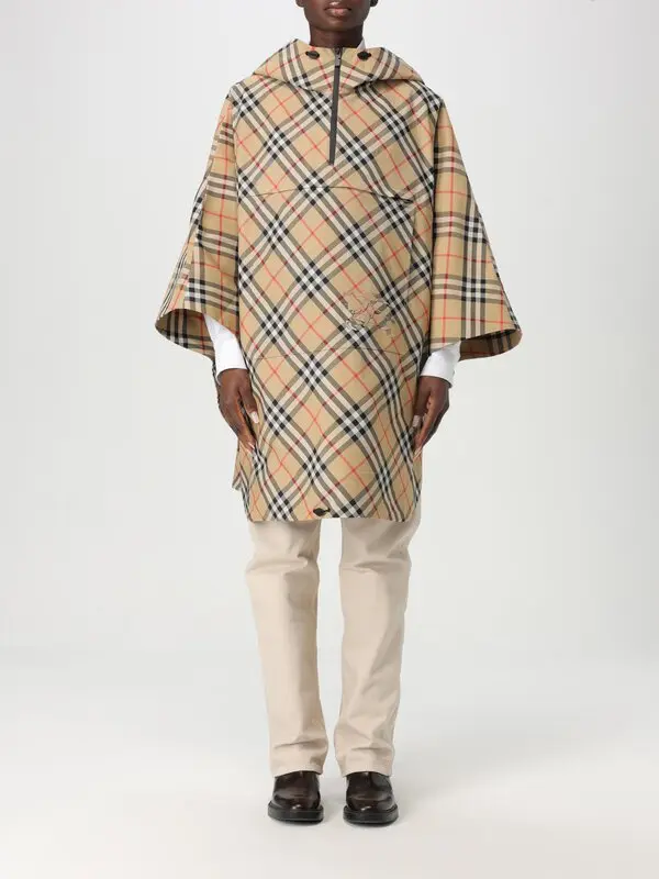 Burberry Checked Cape - Sand