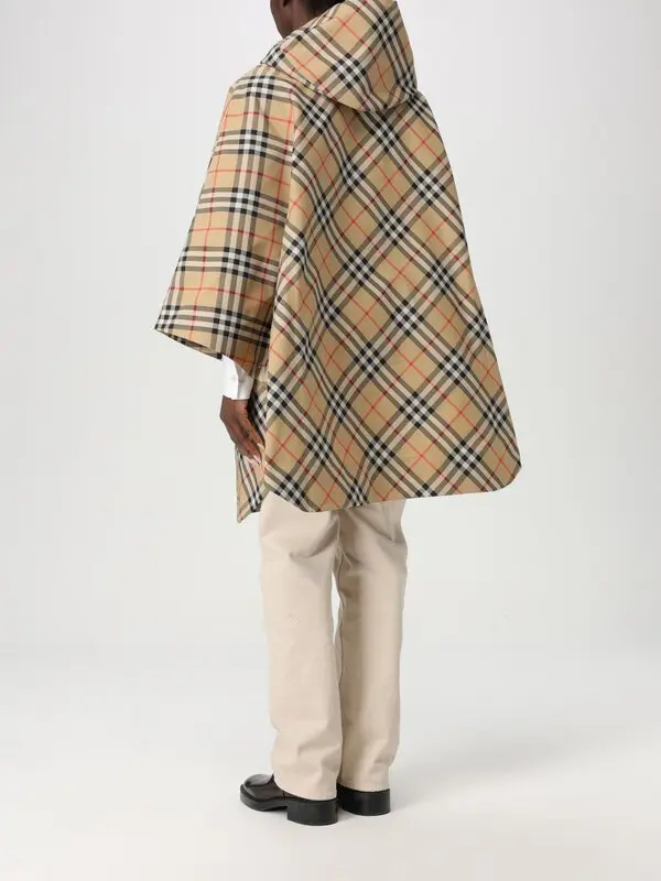 Burberry Checked Cape - Sand