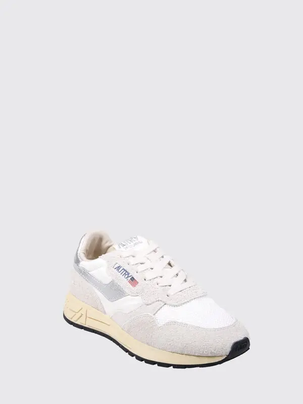 AUTRY Reelwind Nylon And Suede Lace-up Sneakers With Serrated Sole - White