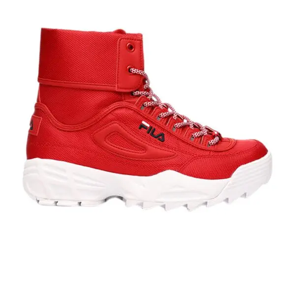 Fila Disruptor Ballistic High-Top Sneakers Red Editorialist