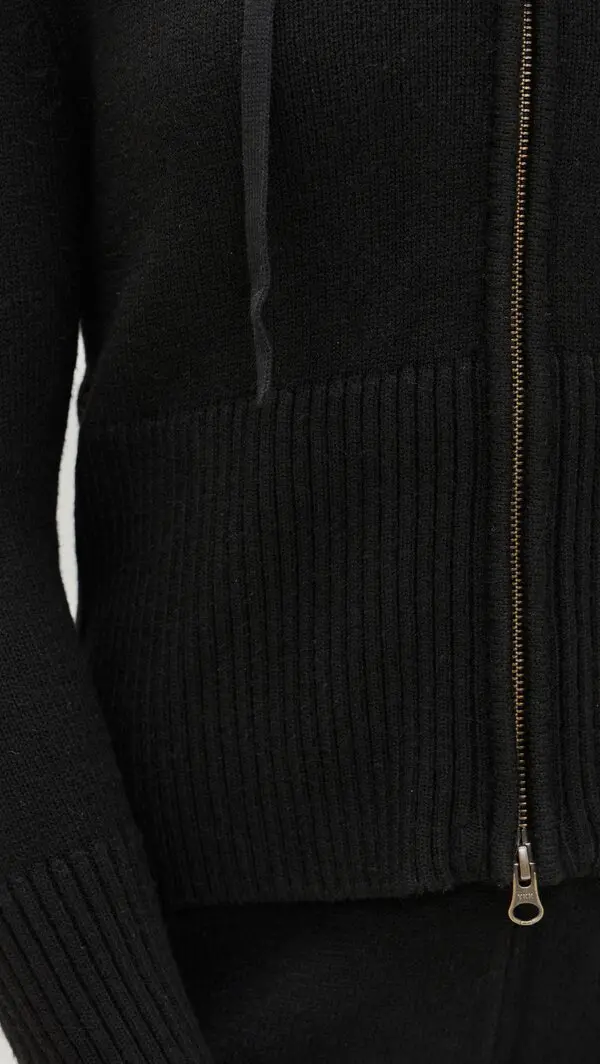 Honeydew Intimates Spice It Up Knit Zip-up Hoodie - Black