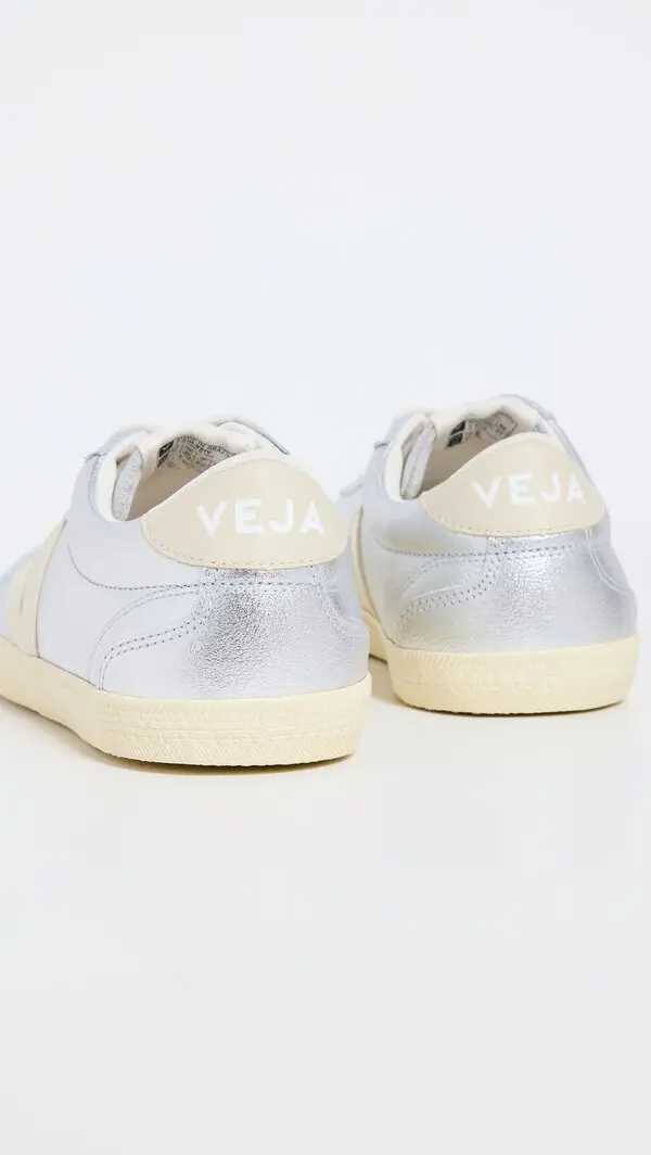 VEJA Volley O.t. Leather Sneakers - Silver/pierre