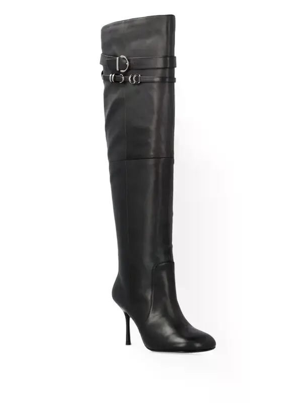 Pinko Leather Over-the-knee Boots