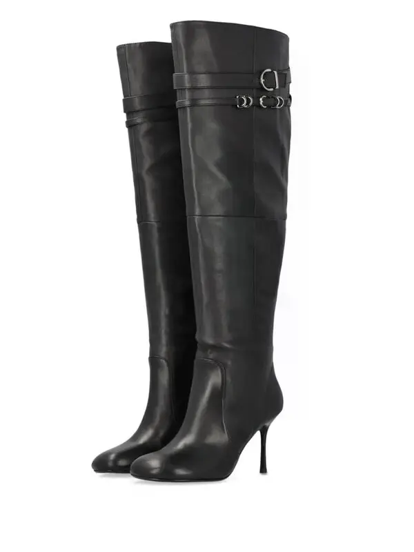 Pinko Leather Over-the-knee Boots