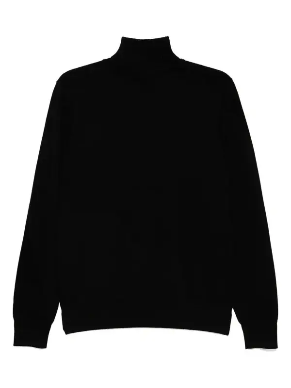 BOSS Roll-neck Jumper - Black