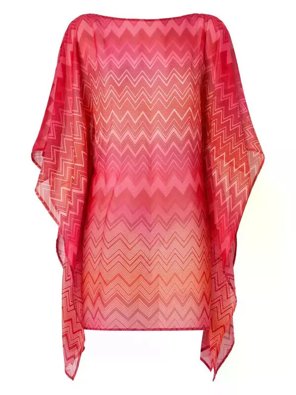 Missoni Zigzag Beach Dress - Pink