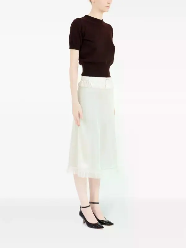 MAISON MARGIELA Checked Midi Skirt
