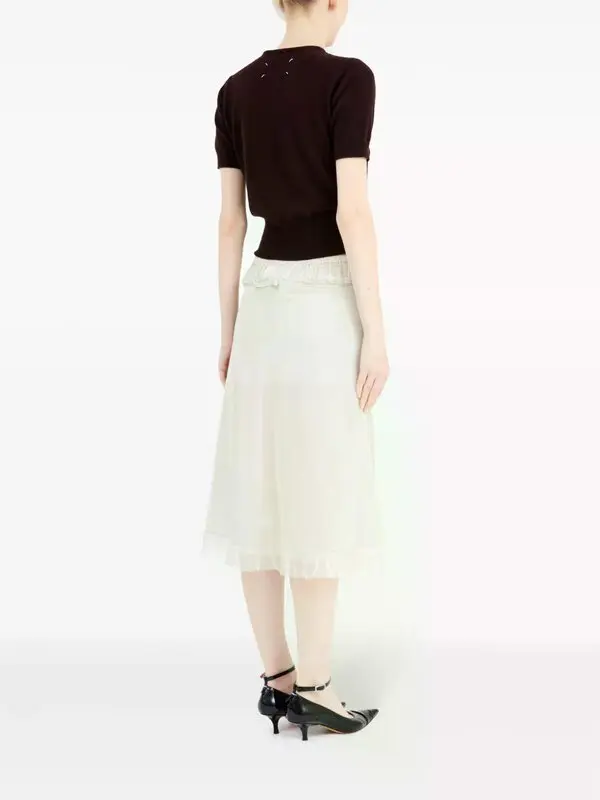 MAISON MARGIELA Checked Midi Skirt