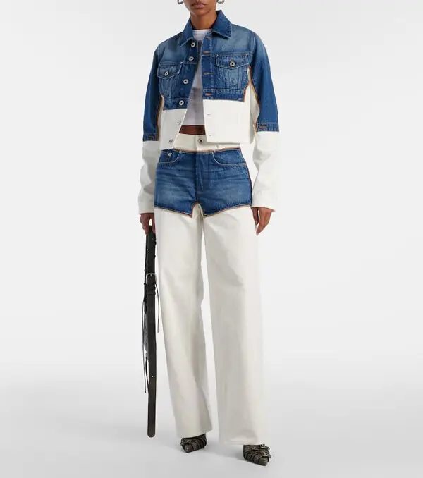 JEAN PAUL GAULTIER Petit Grand Paneled Denim Jacket
