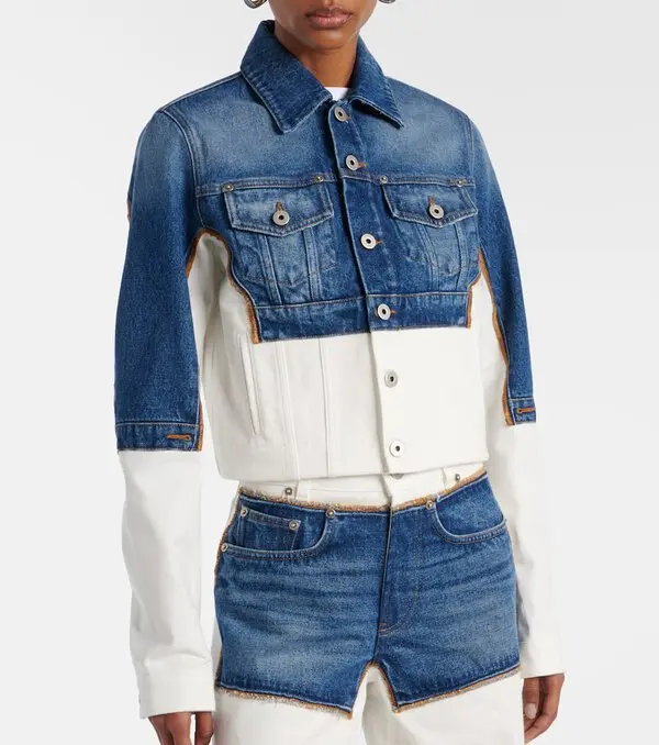 JEAN PAUL GAULTIER Petit Grand Paneled Denim Jacket