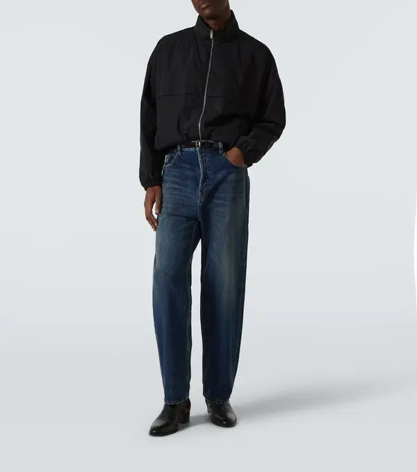 Saint Laurent Faded High-rise Straight Jeans