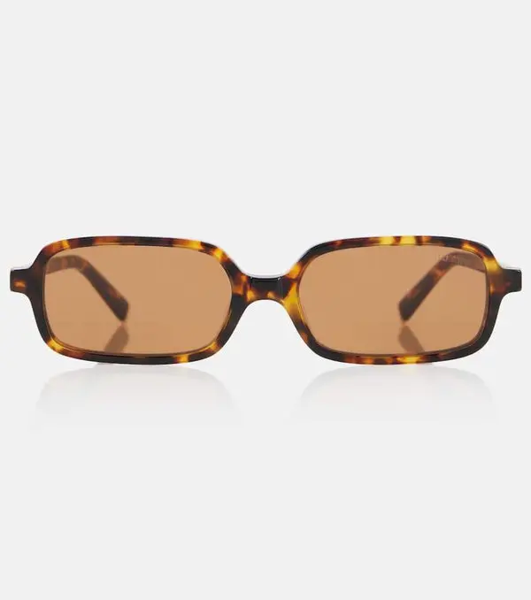 Miu Miu Miu Regard Rectangular Sunglasses - Brown