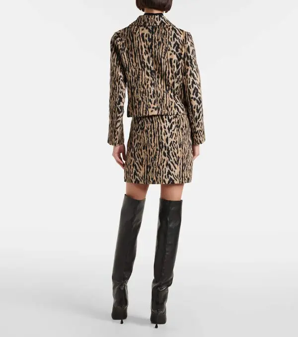 Rixo Leila Leopard-print Jacket