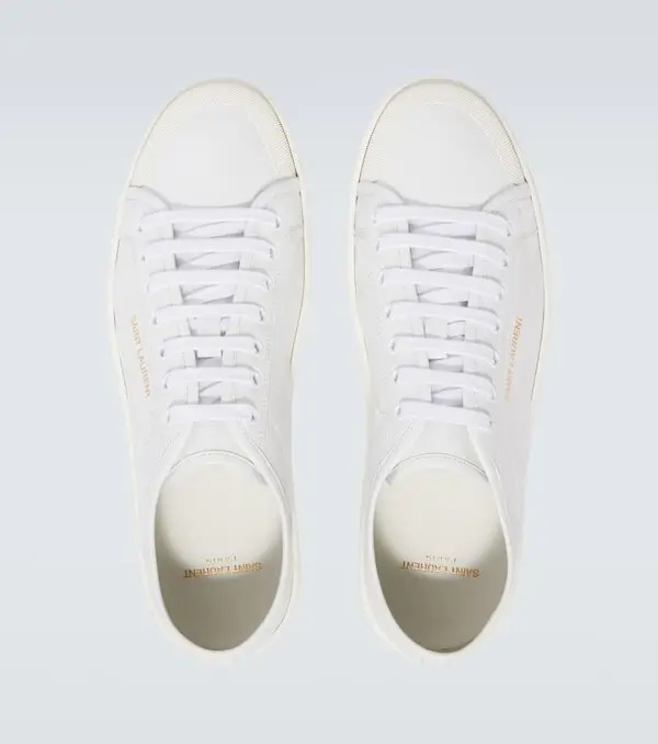 Saint Laurent Gym Leather Sneakers - White