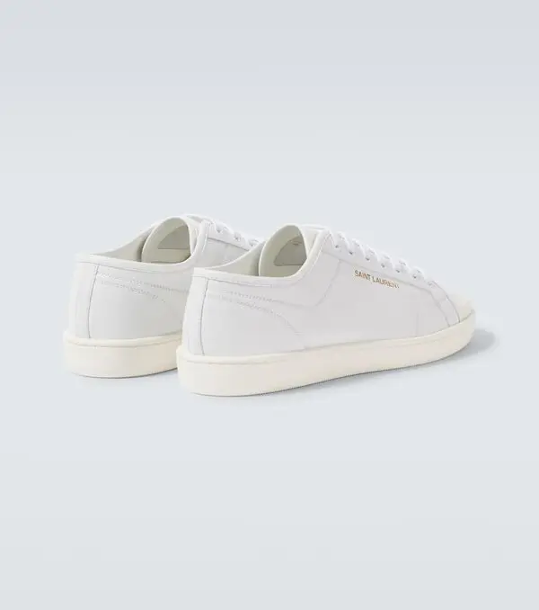 Saint Laurent Gym Leather Sneakers - White