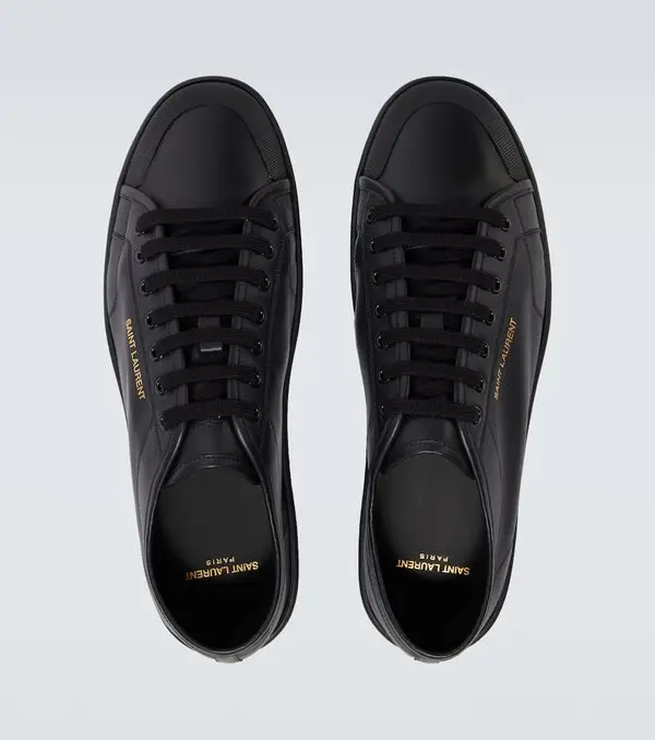 Saint Laurent Gym Leather Sneakers - Black