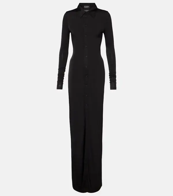 Balenciaga Jersey Maxi Dress - Black