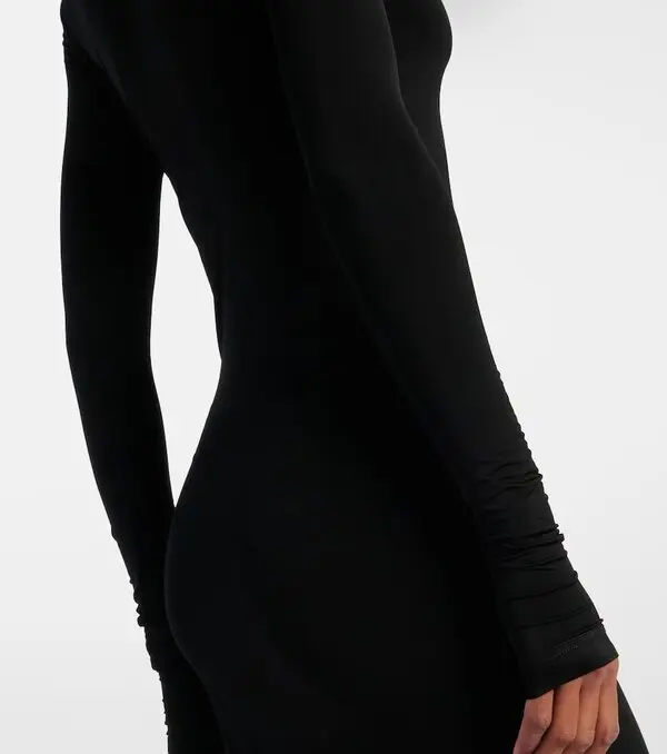 Balenciaga Jersey Maxi Dress - Black
