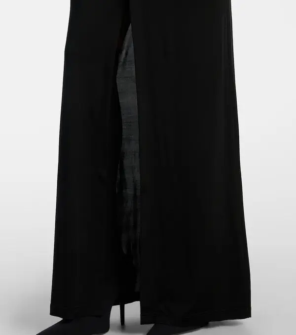 Balenciaga Jersey Maxi Dress - Black