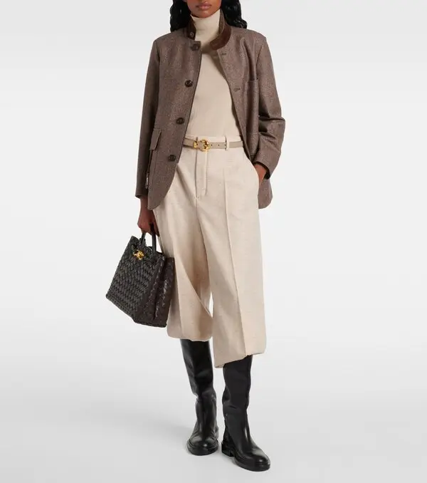 Loro Piana Cashmere Turtleneck Top - Beige