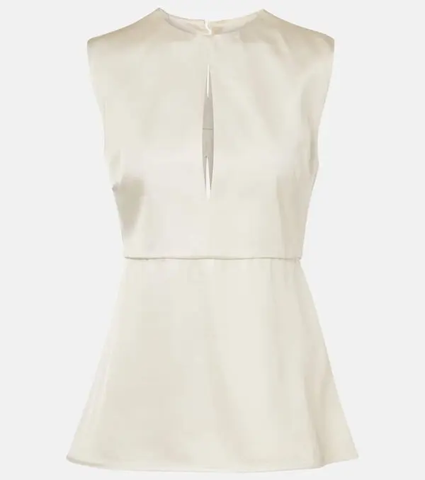 JIL SANDER Peplum Top - Beige