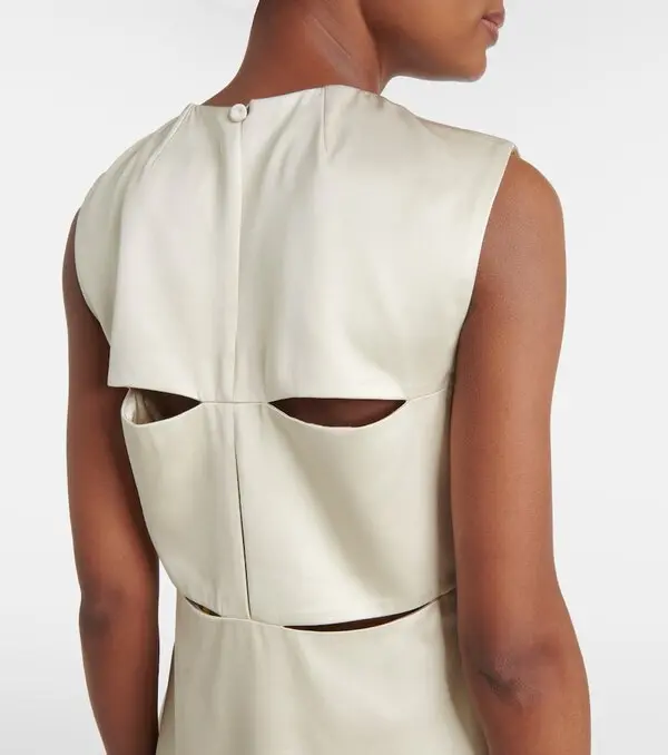 JIL SANDER Peplum Top - Beige