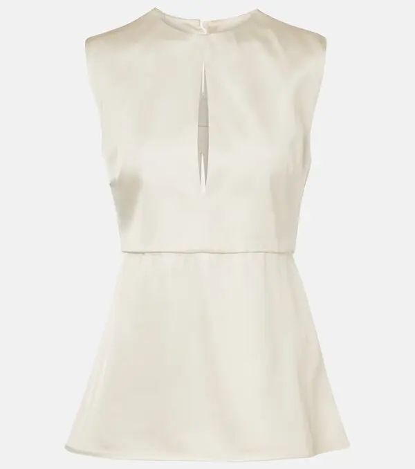 JIL SANDER Peplum Top - Beige